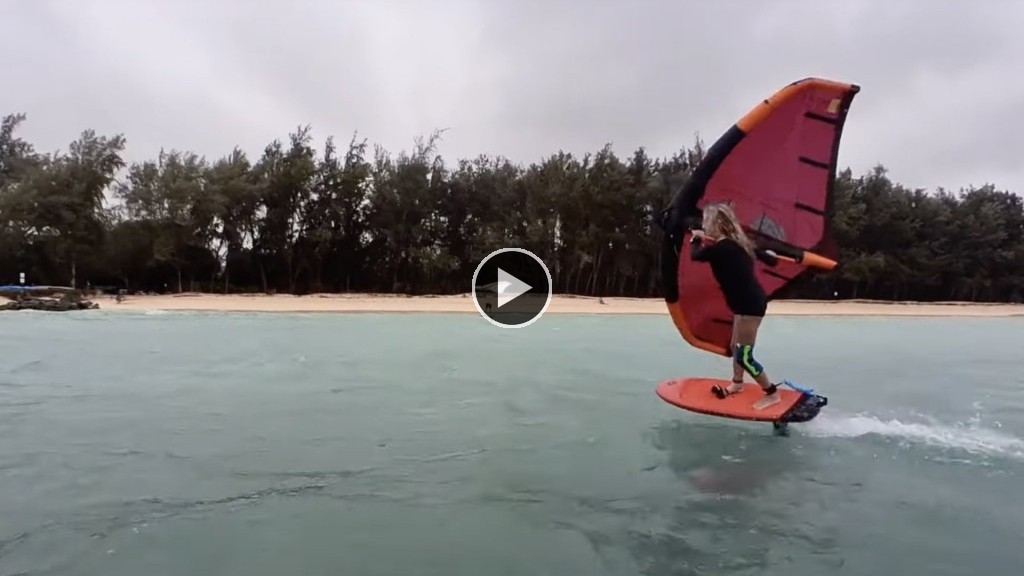 A grey winter day of winging on Maui | Free Wings Foils SUP Surf ...