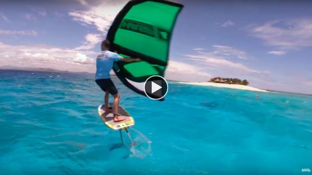 Wing Surfing in Clear Blue Water | Free Wings Foils SUP Surf Magazine ...