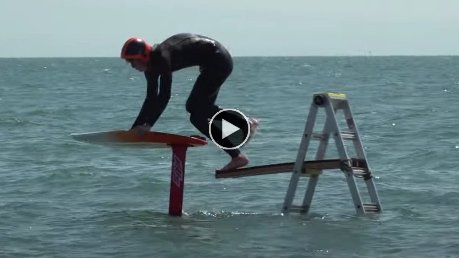 Downwind Dock (Ladder) Start – Foil Surfing | Free Wings Foils SUP Surf ...