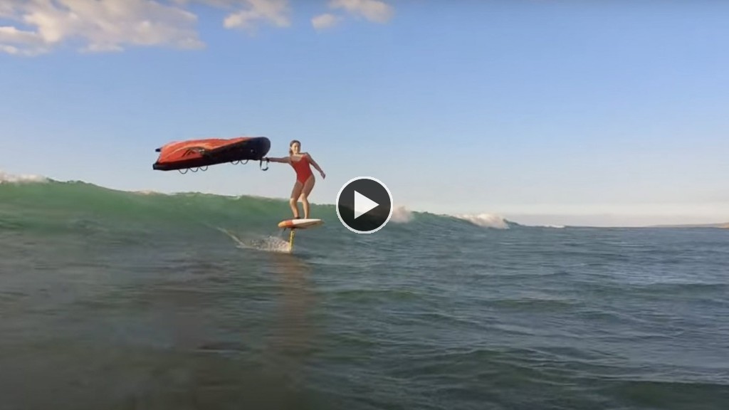 Sunset wing foil session with Mona at Kanaha Beach, Maui | Free Wings ...