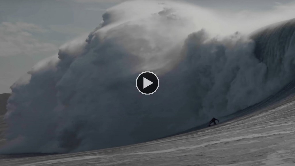 NEW WORLD RECORD AT NAZARÉ ? | VON FROTH | Free Wings Foils SUP Surf ...