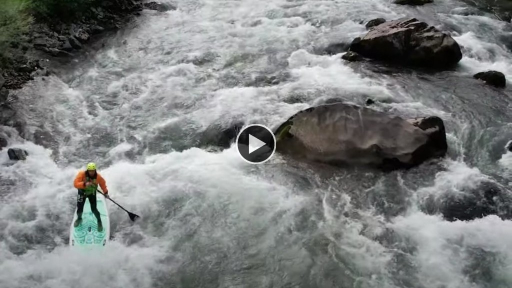 Ambassador Patrick Müller Whitewater SUPing on the Muota River | Free ...