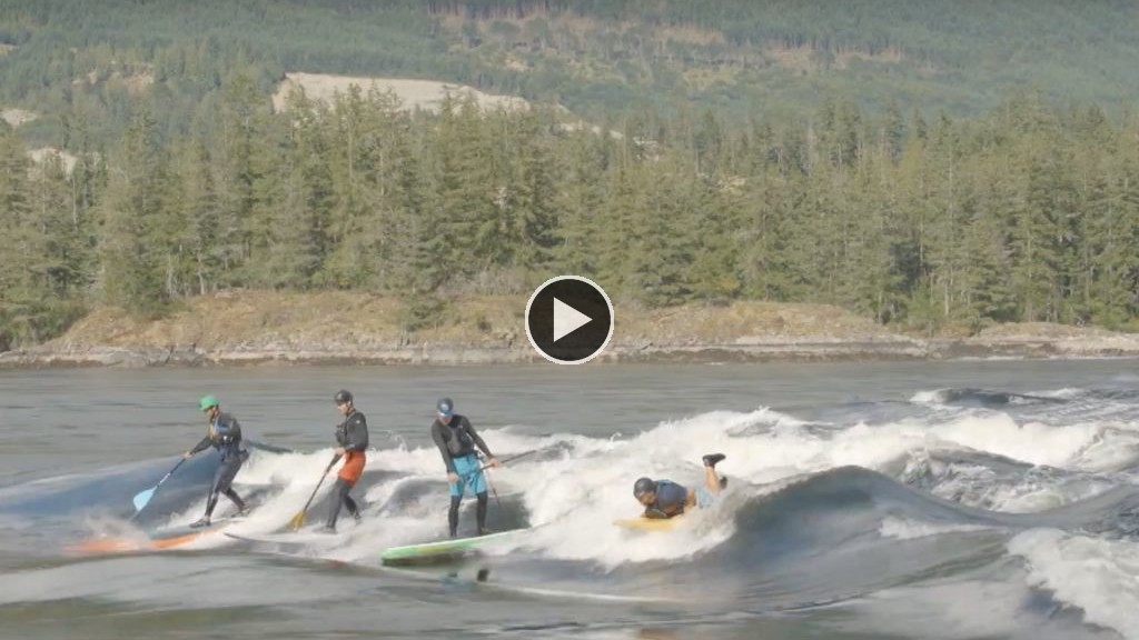 Stand Up Paddleboard Surfing Skookumchuck Narrows in B.C. | Facing ...